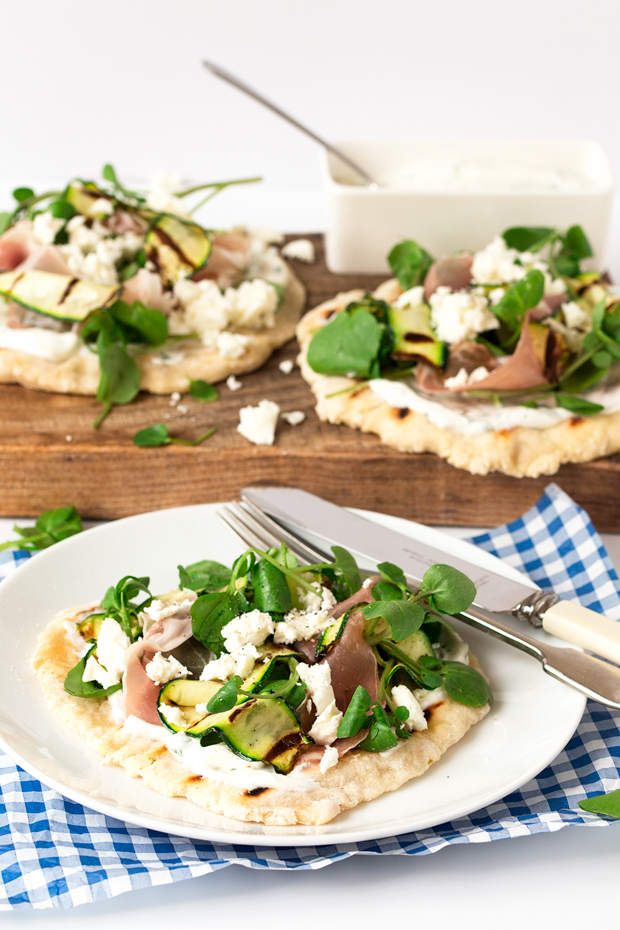 Italian Inspired Loaded Flatbreads