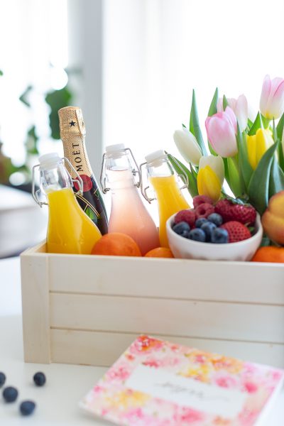 Mimosa Gift Basket for Mother’s Day