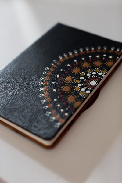 Hand Painted Dot Art Mandala Notebook