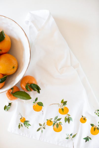 Hand Painted Tea Towel