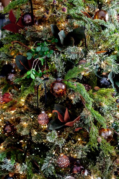 Amber and Black Christmas tree