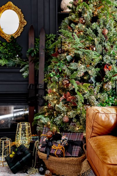 Amber and Black Christmas tree