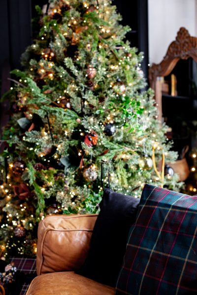 Moody Christmas Living Room