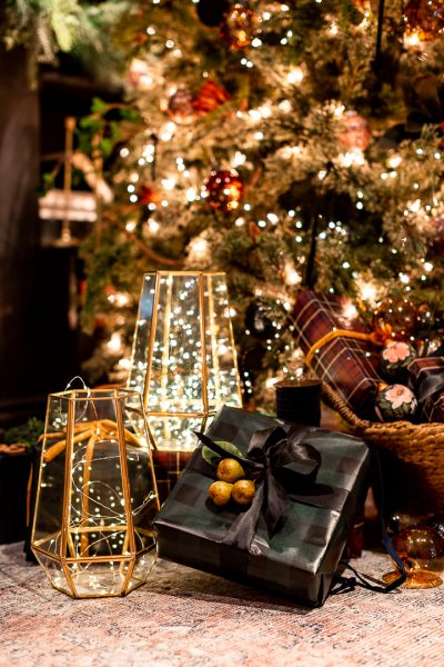 Amber and Black Christmas tree