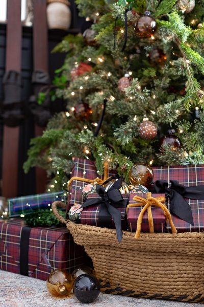 Amber and Black Christmas tree