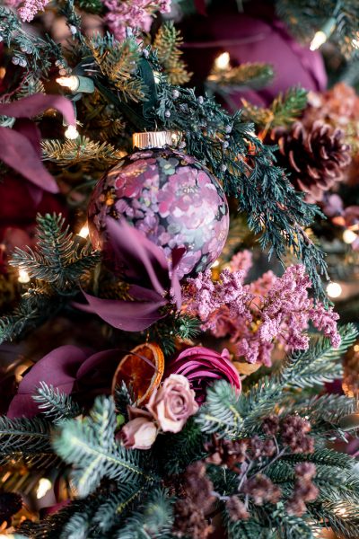 Burgundy Christmas Tree