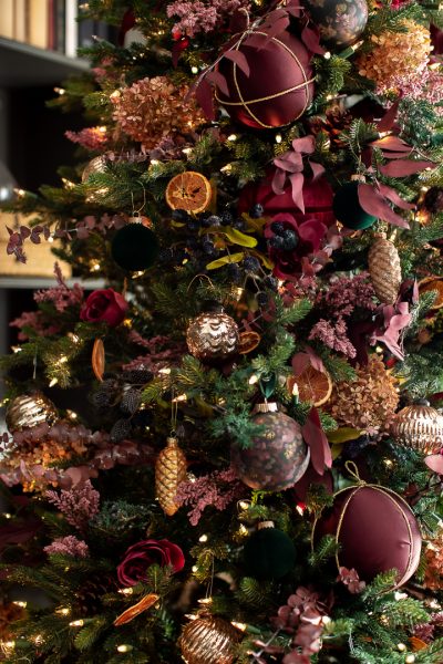 Burgundy Christmas Tree